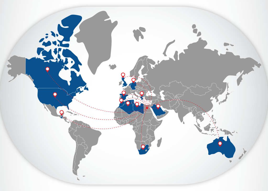 Our Export Map - House Covers